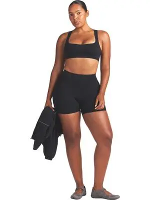 SKIMS Racerback Bra | Black | | Nike Studio Stretch - Obsidian
