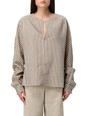 ALYSI Striped Blouse - Beige