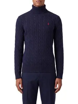 POLO RALPH LAUREN Polo Ralph Lauren Wool And Cashmere Roll Neck Sweater With Pony Logo