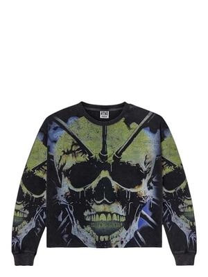 VALE FOREVER Grave Digger Long Sleeve Tee Shirt - Black