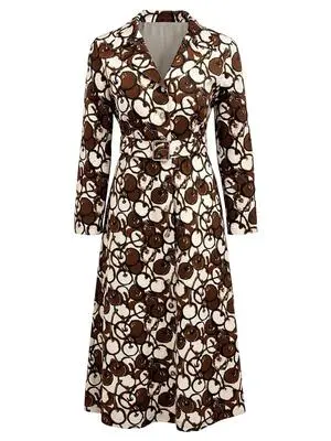 EXQUISE Oaklee Midi Dress – Brown