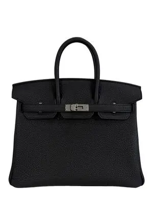 Hermès Hermès Birkin 25 Togo Palladium Hardware Black