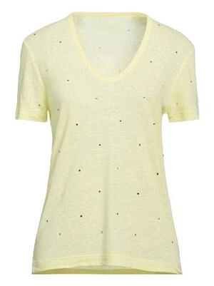 Zadig&Voltaire T-shirt Size Linen, Modacrylic, Lyocell - Yellow