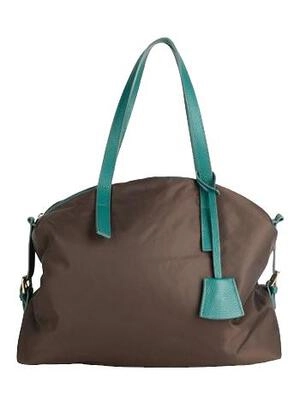 LAURA DI MAGGIO Maxi Shopper Bag With Leather Trims - Brown