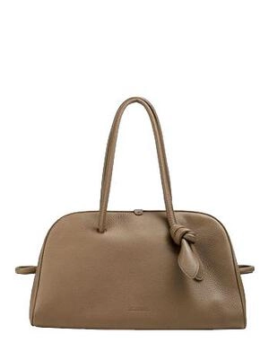 Jacquemus Woman Handbag Khaki Size - Cow Leather Beige