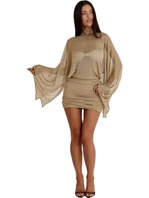 OUTCAST Vanna Mini Dress - Gold
