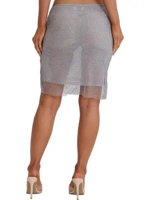 OUTCAST Annarella Midi Skirt - Silver