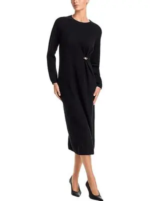Bloomingdale'S Hardware Midi Cashmere Dress, Exclusive - Black