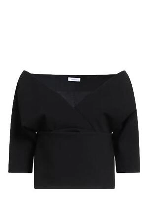 FERRAGAMO V-neck Short Sleeve Top - Black
