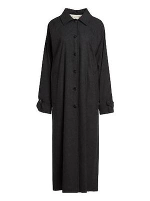 ALYSI Crème Overcoat & Trench Coat Size Viscose, Polyester, Wool, Elastane - Grey