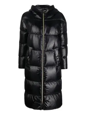 Herno Ultralight Long Down Jacket - Black