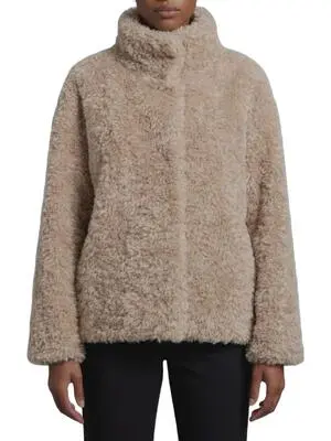 Herno Faux Fur Short Coat - Pink