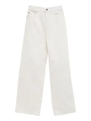 Loewe Anagram Baggy Jeans - White