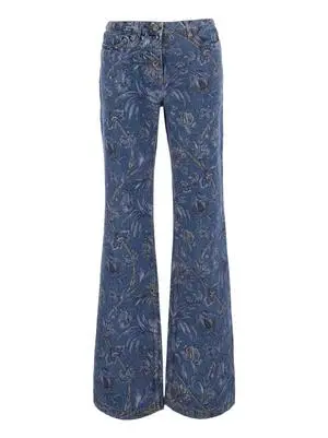Etro Printed Flared Trousers - Multi-color