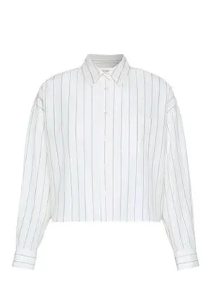 Max Mara Striped Floral Paneled Shirt - No