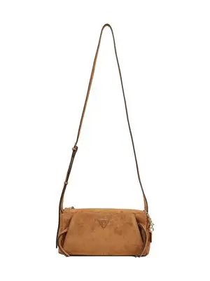 Guess Zippered Shoulder Bag - Brown