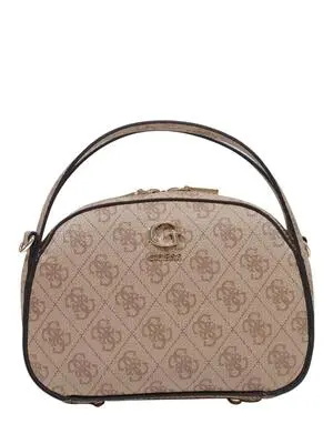 Guess Zippered Shoulder Bag - Nude