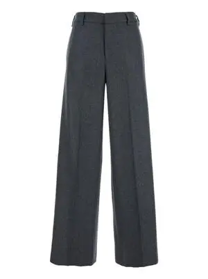 PT TORINO High-waist Flared Trousers - Grey