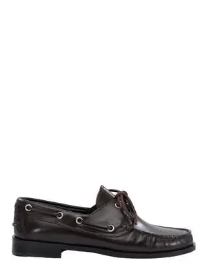 AeydĒ Round Toe Lace-up Shoes - Black