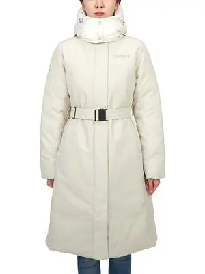 Duvetica Long-sleeved Hooded Down Jacket - White
