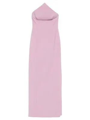 Solace Sleeveless Off-shoulder Straight Hem Dress - Pink