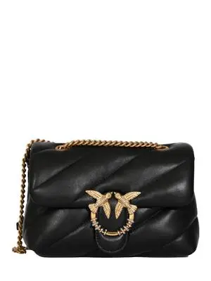 Pinko Flap Shoulder Bag - Black