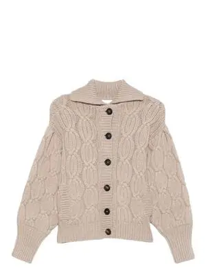 BRUNELLO CUCINELLI Cable-knit Button-up Cardigan
