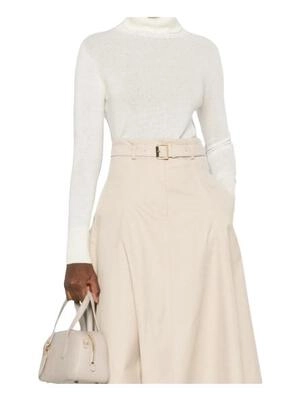 ARAGONA Turtleneck Sweater - Beige