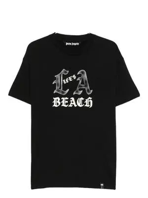 Palm Angels Short-sleeved T-shirt - Black