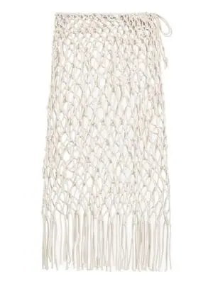 THE FRANKIE SHOP Tropea Macrame Skirt