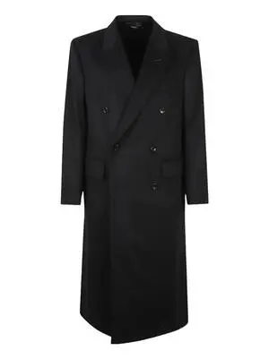 TOM FORD Double-breasted Coat - Black