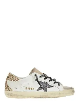 GOLDEN GOOSE GOLDEN GOOSE Super-Star Sneakers With Glitter Accents