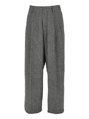 Dsquared2 Herringbone Relaxed Fit Trousers - Black