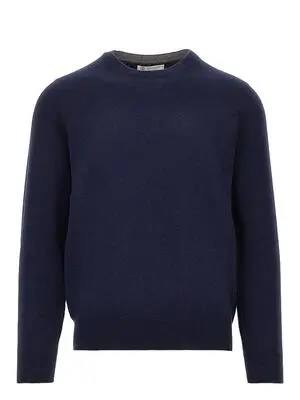 Brunello Cucinelli Cashmere Crewneck Sweater - Blue