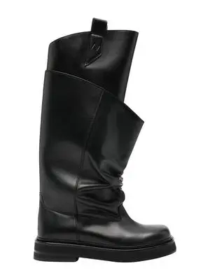 Attico Robin Walk" High Boots - Black