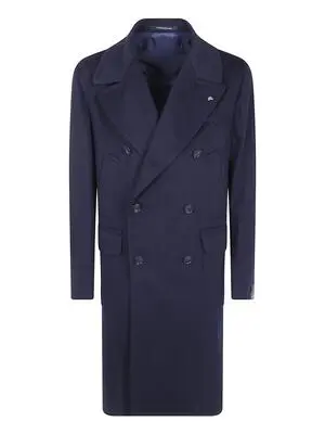 Tagliatore Coat Wool "c Sherry" Blue