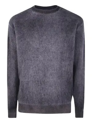 Avant Toi Sweater Tonal Degradé "round Neck Pullover" Red