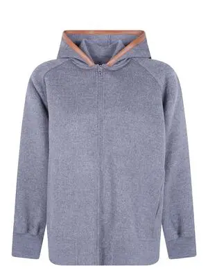 SEMICOUTURE Jacket Hooded "double Wool Hooded Bomber"