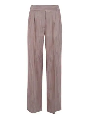 Etro High Waist Wide Leg Trousers - Brown