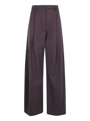 THELATEST E-billie" Wide Leg Pants - Brown