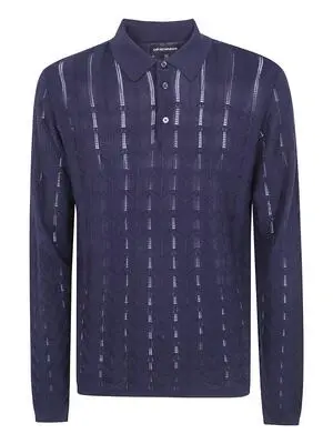 Emporio Armani Sweater Polo Neck "em006262.af29854 Ub109 Dark Navy - Blue