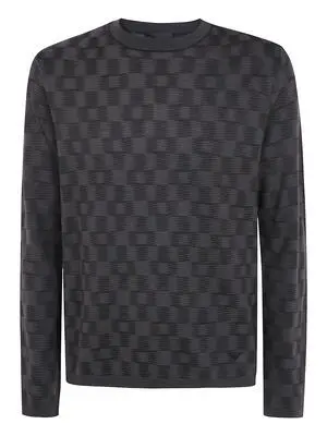 Emporio Armani Emporio Armani "F6030 Chocolate Fancy" Round Neck Sweater Brown