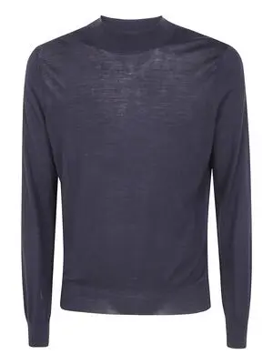GRAN SASSO Long Sleeve Turtleneck Sweater - Black