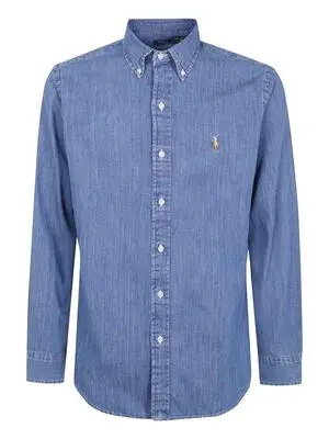 Polo Ralph Lauren Shirt Long Sleeve "sport - Blue