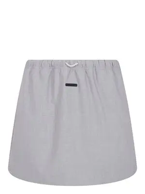 Fear Of God Micro Skirt With Logo Detail - Gray