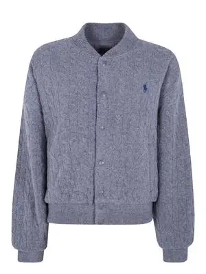 Polo Ralph Lauren Sweater Bomber Coat - Gray