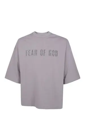 Fear Of God T-shirt Cotton "merch Tee" Gray