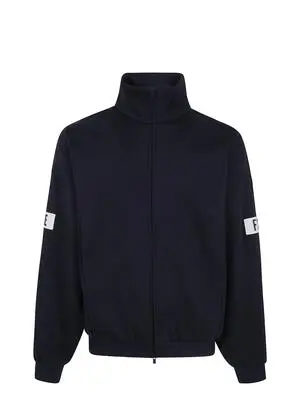 Fear Of God Jacket Zip-up "track Jacket - Black