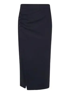 Emporio Armani Button Detail Skirt - Black