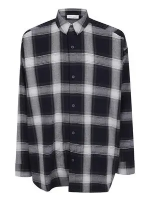 Fear Of God Shirt Plaid "button Up Shirt - Gray